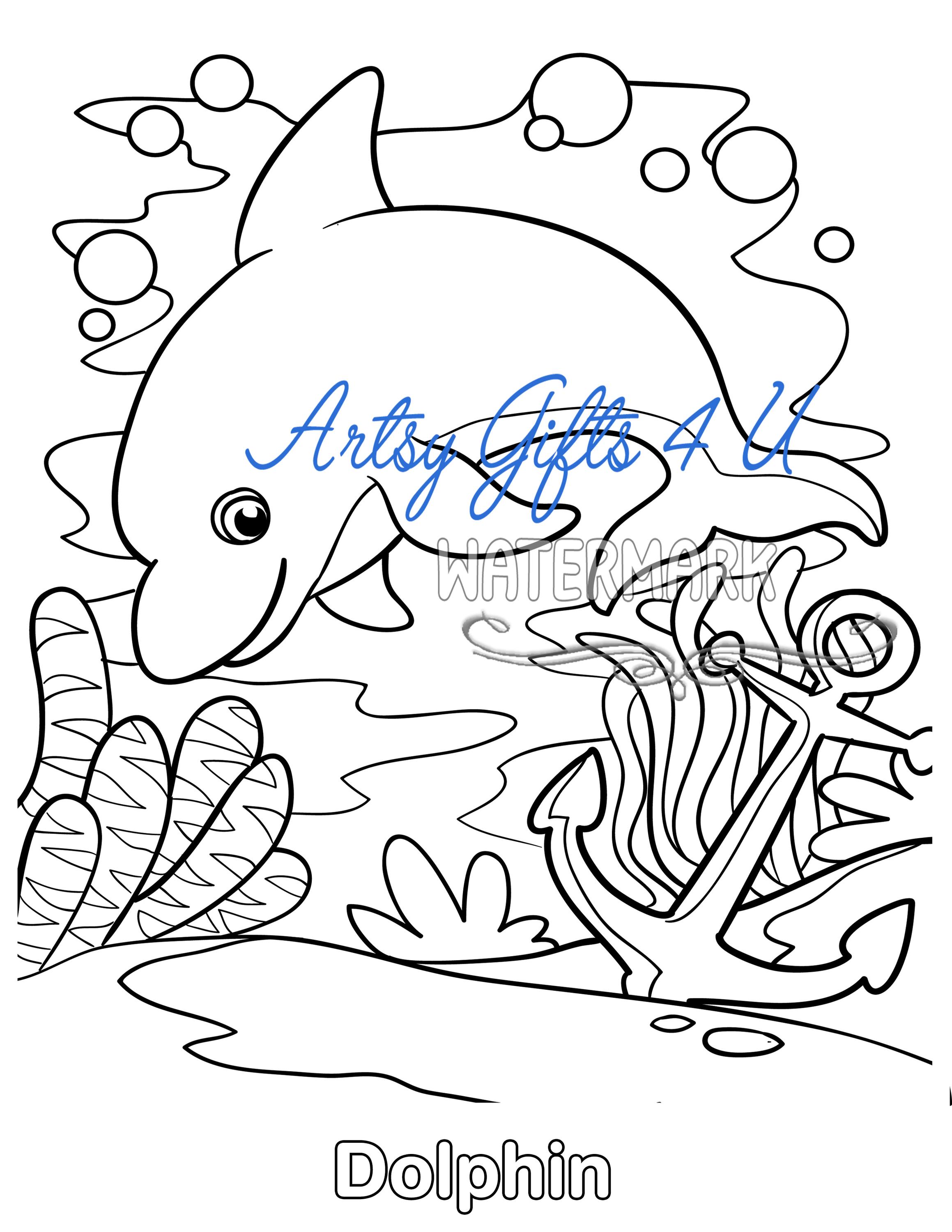 My Underwater Adventure Coloring Book - Etsy