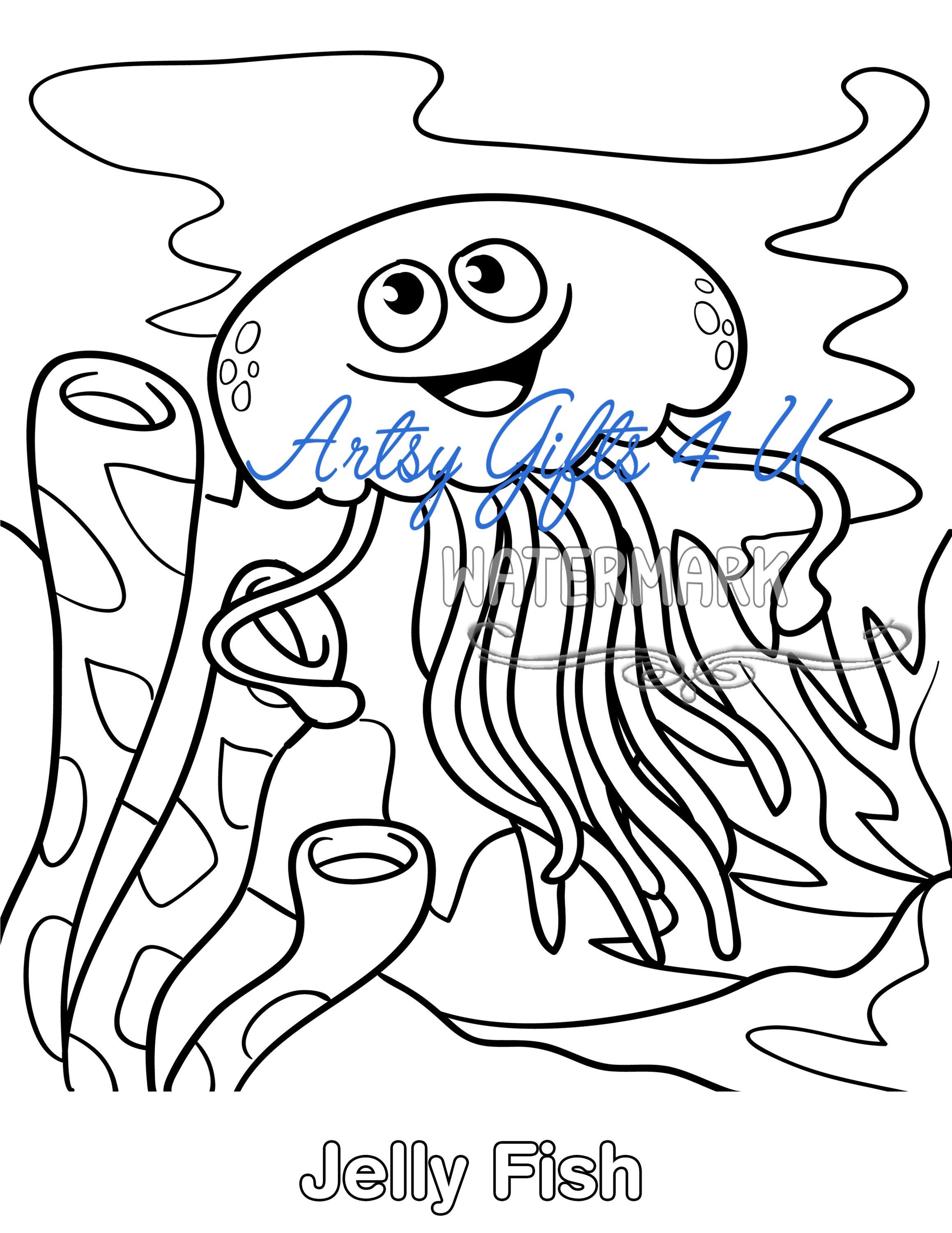 My Underwater Adventure Coloring Book - Etsy