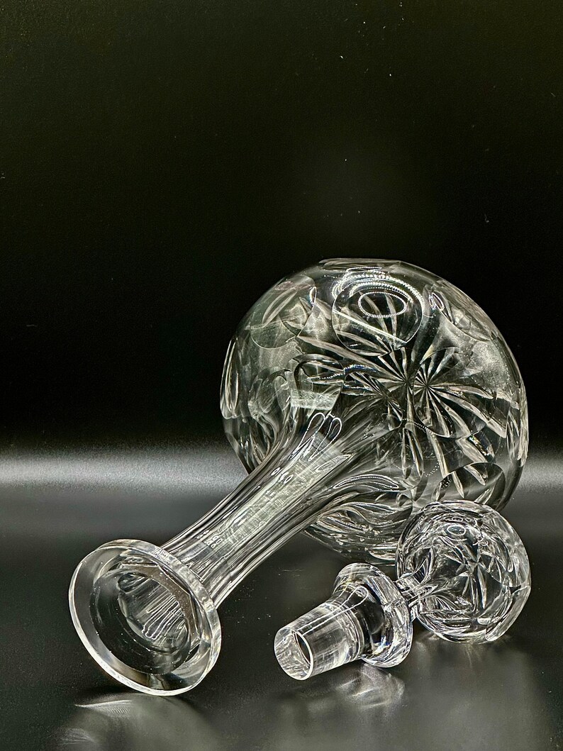 Exquisite Art Deco Holmegaard Hadeland Crystal Wine Decanter 1920s ...