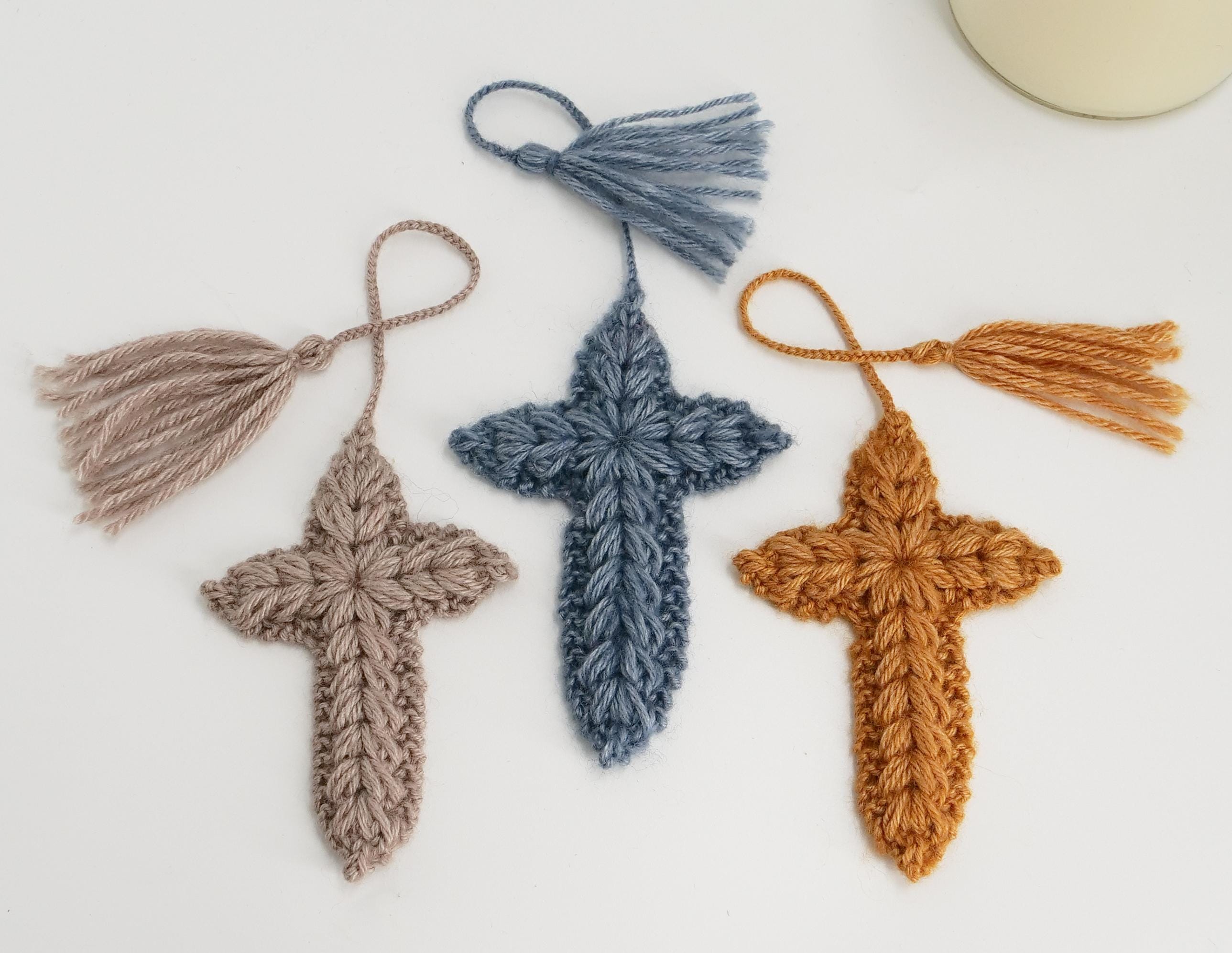 Knitting Pattern Cross Bookmark PDF | Easter Cross Bookmark | Easter ...