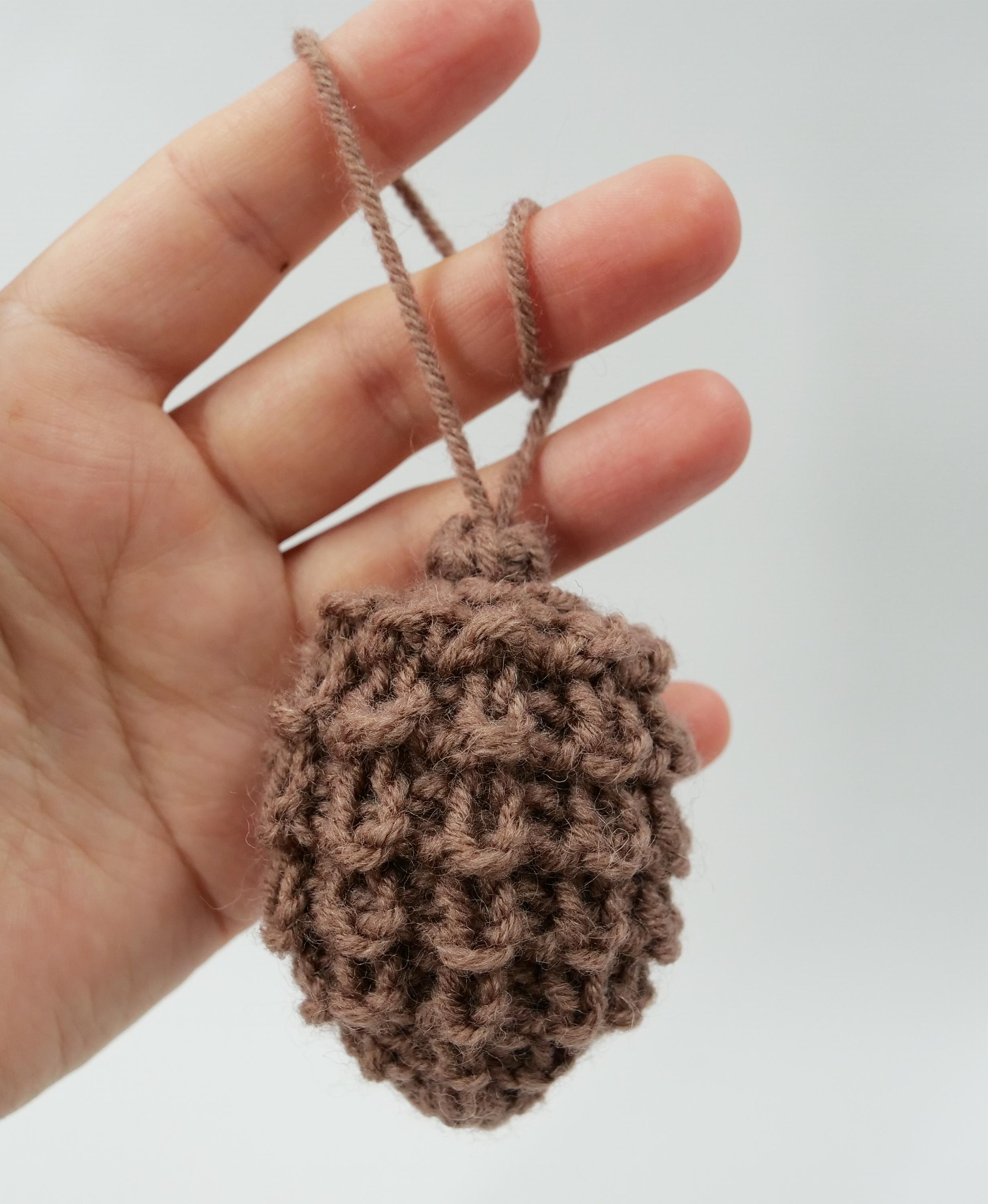 Knitting Pattern - Pine Cone Decorations / Pinecones Knitting Pattern ...