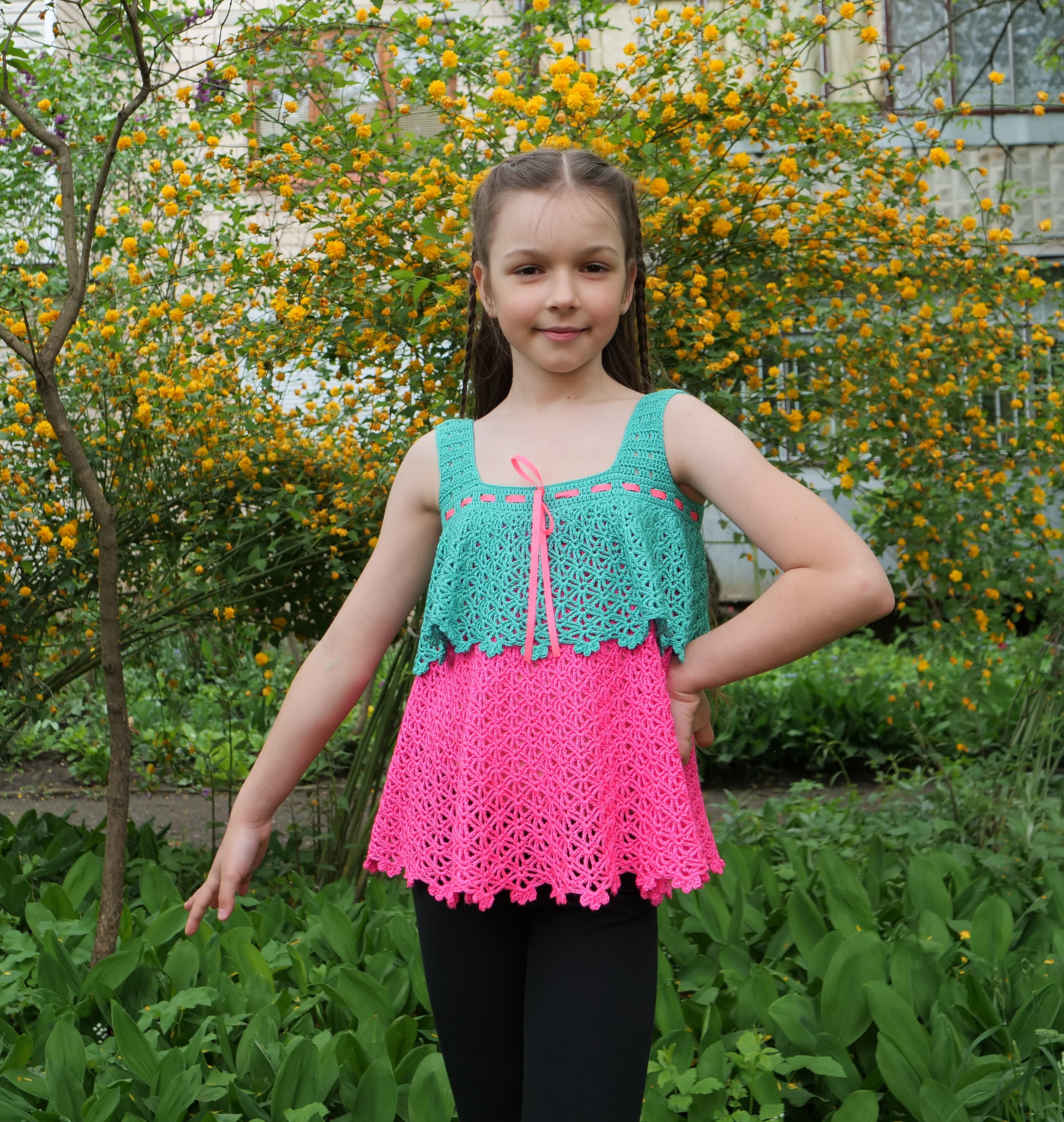 CROCHET Top PATTERN - «lol», Crochet Top Pattern for Girls, Crop Top ...