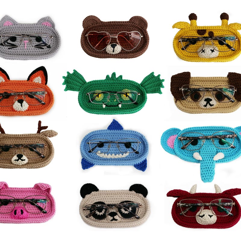 Glasses Cases Animal - Etsy UK
