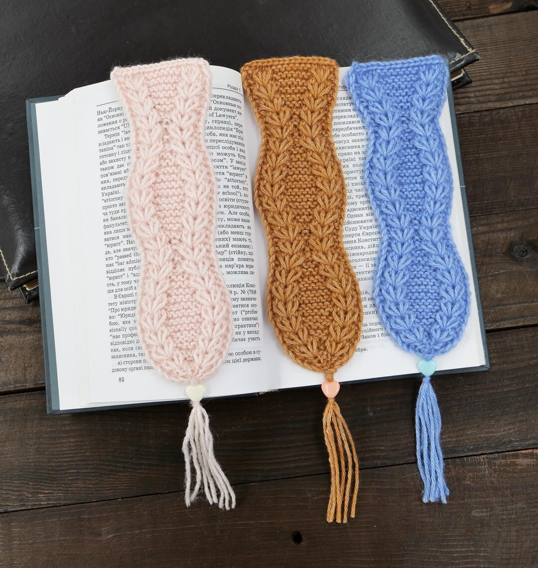 KNITTING PATTERN - Bookmark "ears of Wheat" - Bookmark Knitting Pattern ...