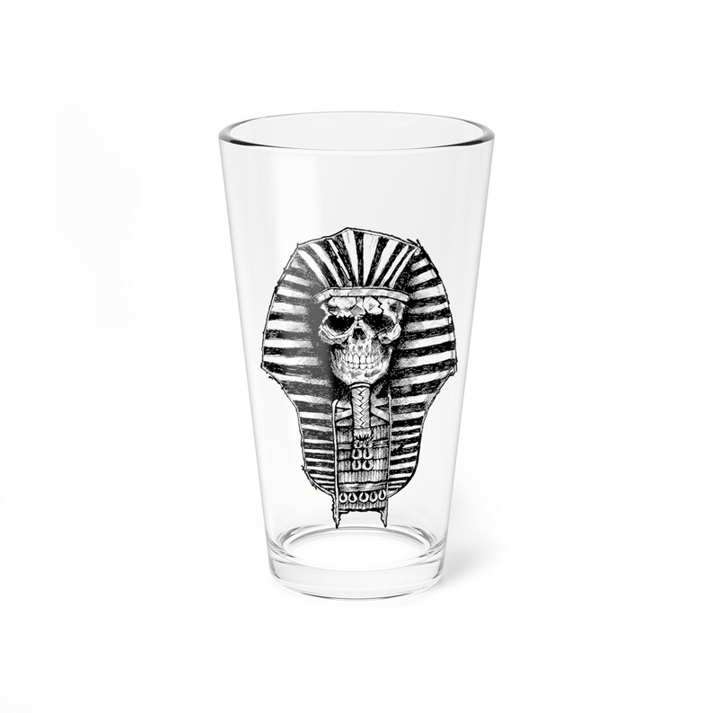 King Tut, King Tut Skull, King Tut Home Decor, Skull Mixing Glass ...