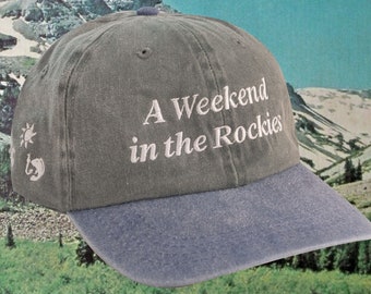 Hand Embroidered Baseball Cap With Adjustable Strap, Dad Hat, Made in ...