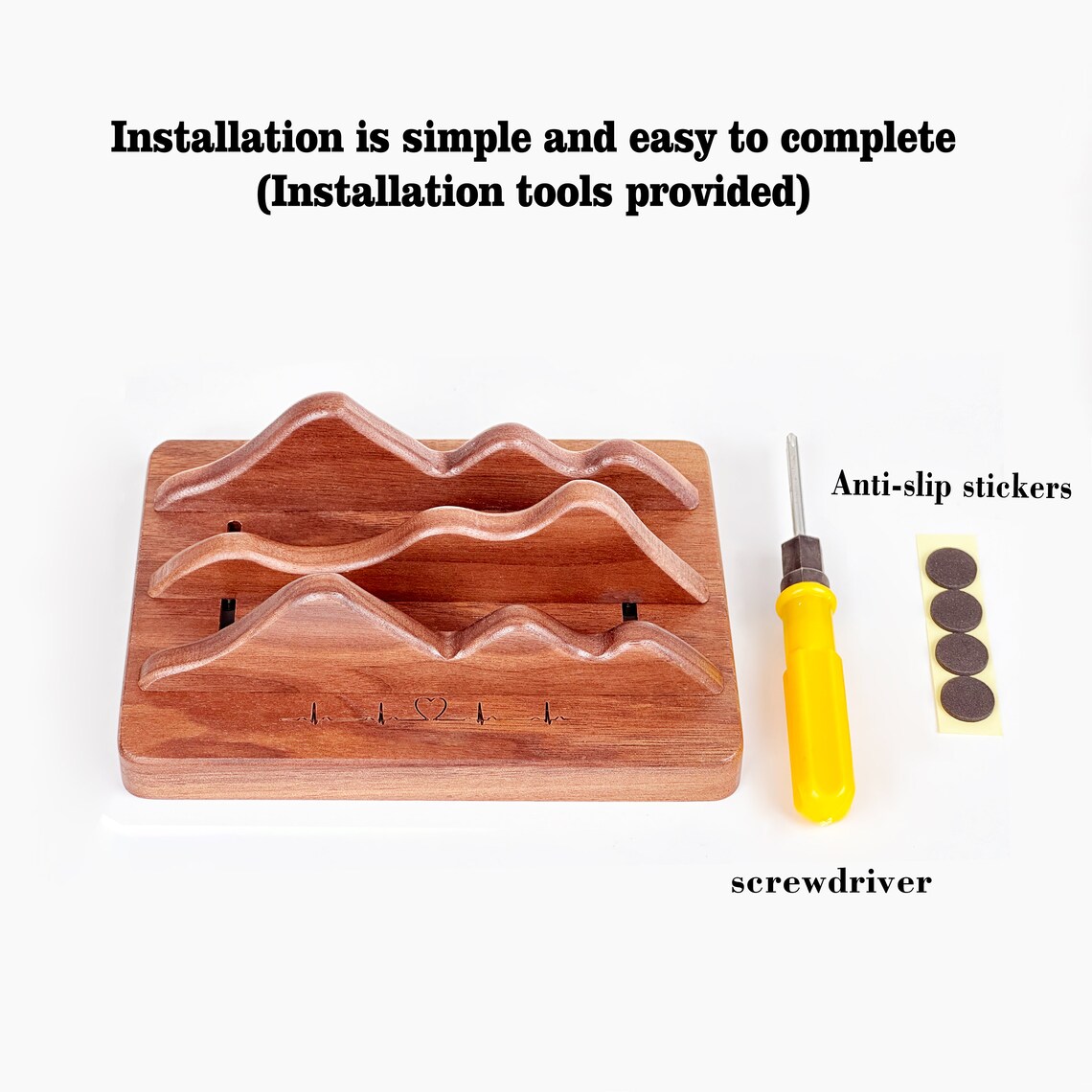 Wooden Laptop Stand Desk Organizer for Multiple Laptops Vertical ...