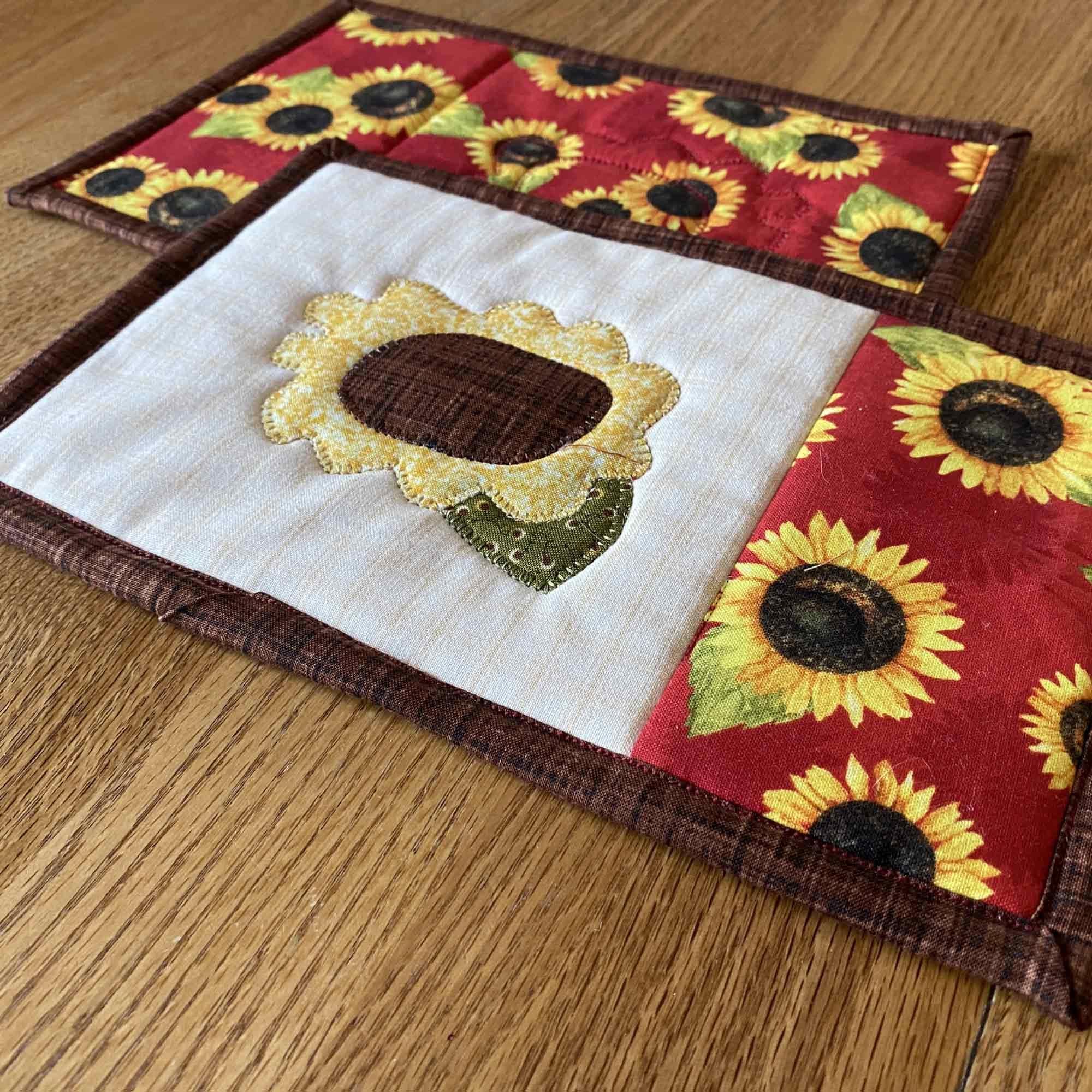 Sunflower Mug Rug Set - Etsy