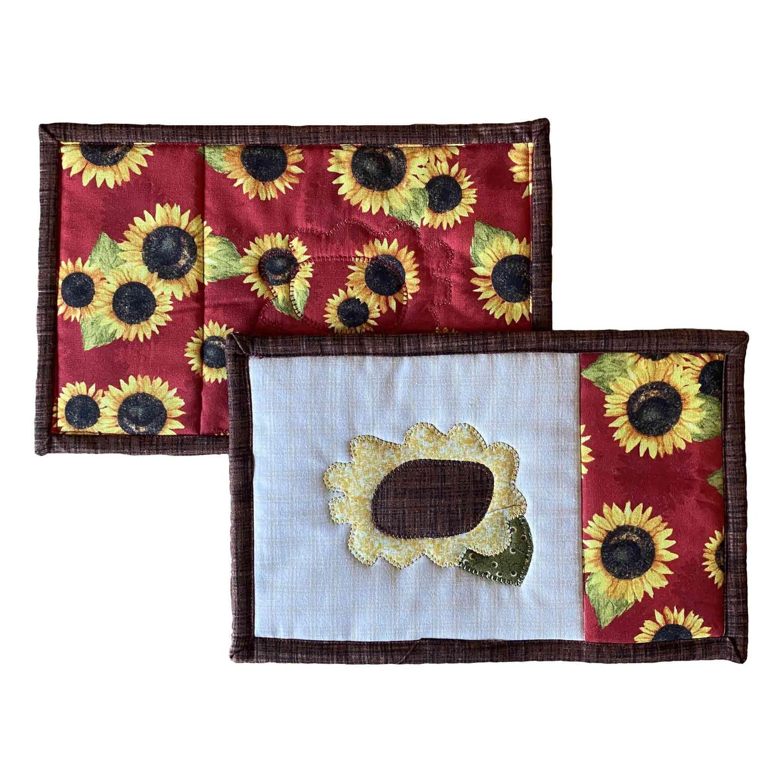 Sunflower Mug Rug Set - Etsy