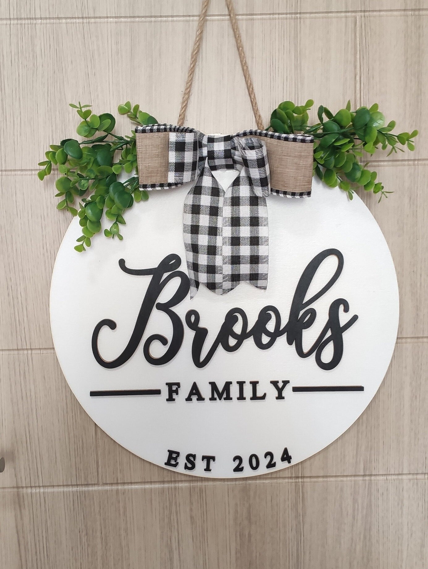 Custom Family Door Sign, Last Name Sign, Personalized Woden Welcome ...