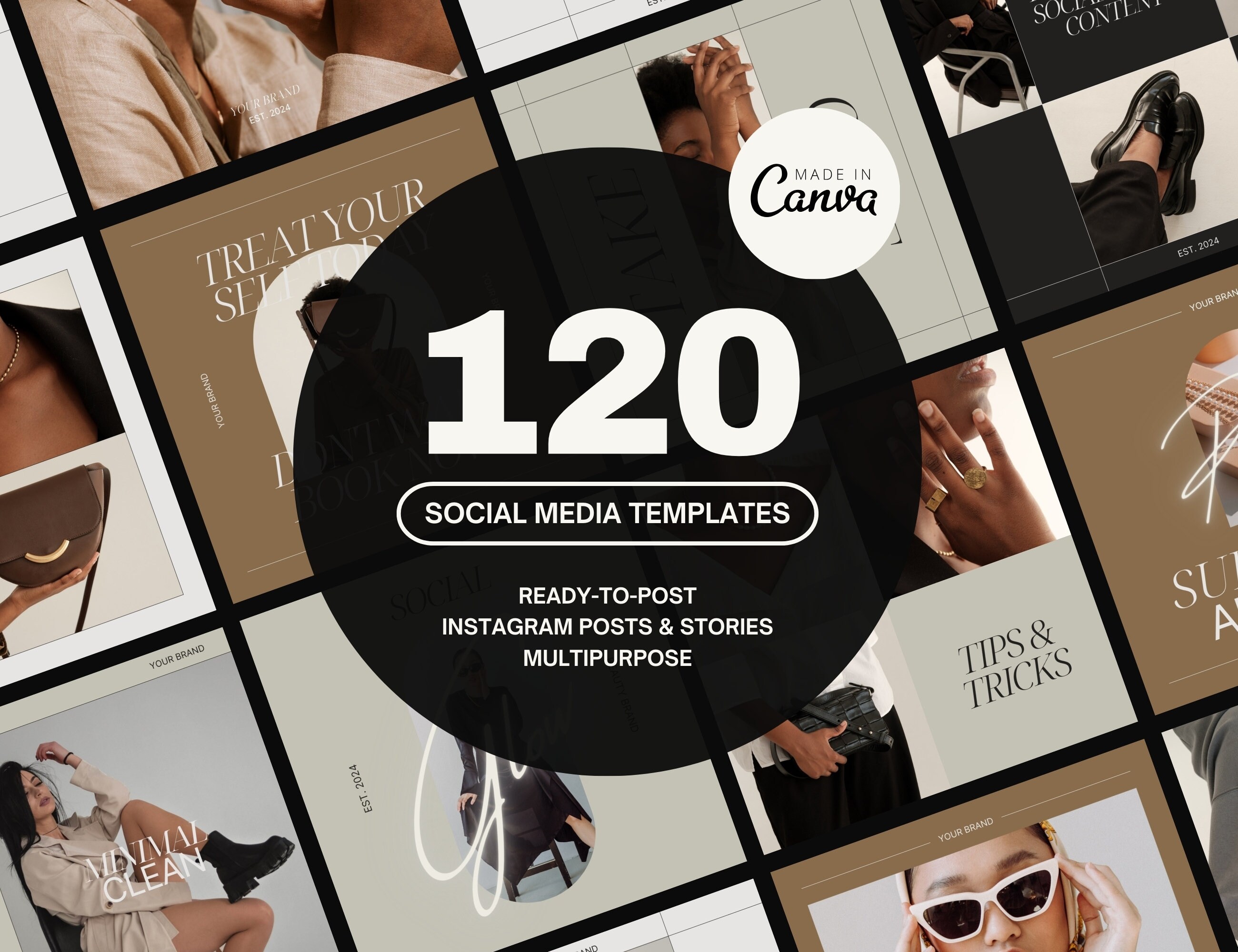 Social Media Templates Canva, Small Business Instagram Templates ...