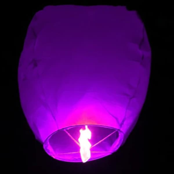 Purple Paper Lantern - Etsy