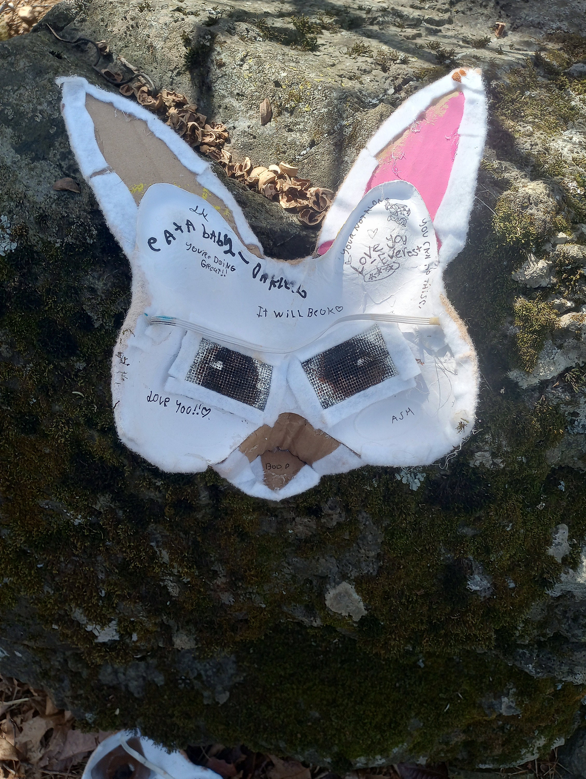 Handmade Fennec Fox Mask Black Mesh Eyes Therian Fox Mask Fennec Fox ...