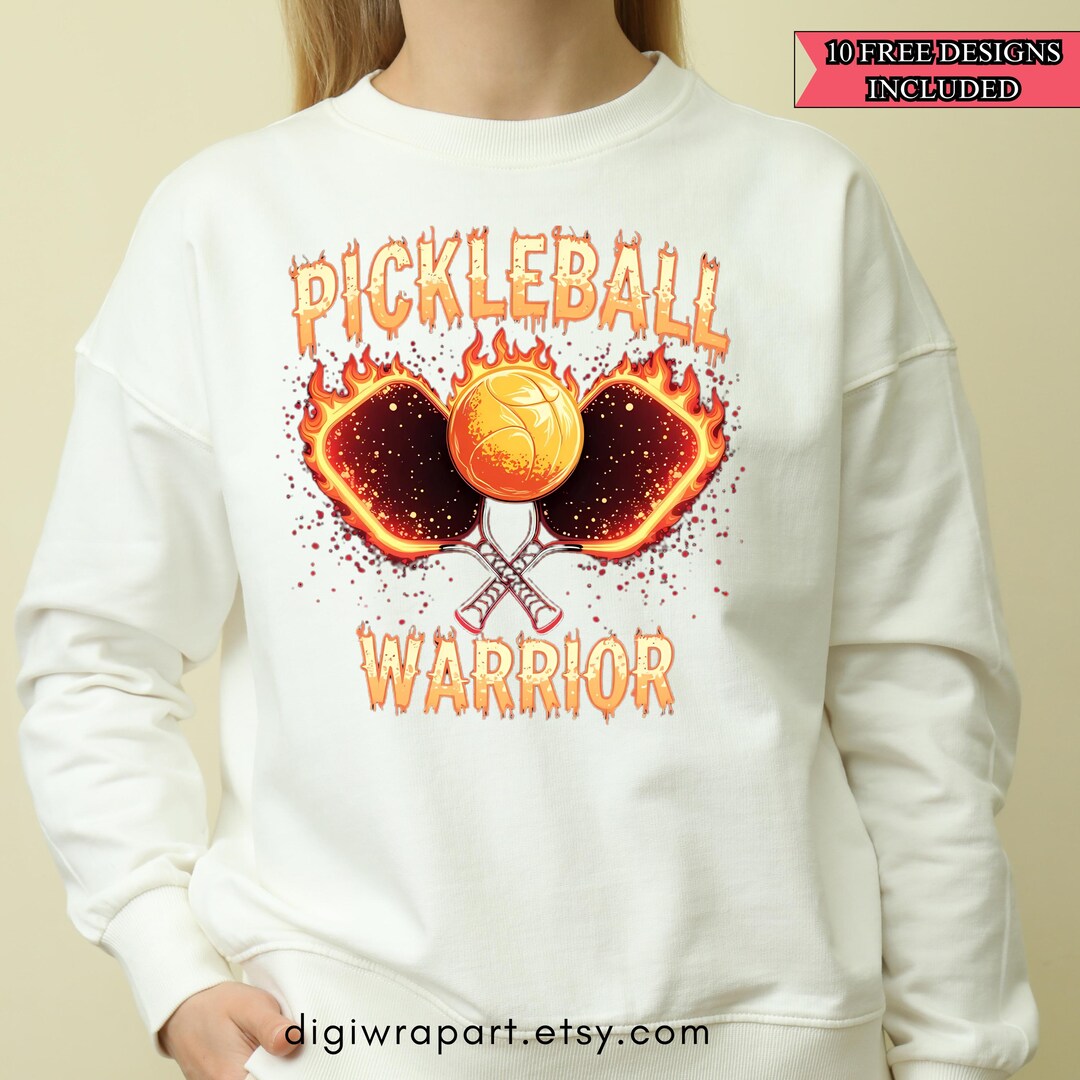 Pickleball Warrior PNG Design, Funny Pickle Cartoon Sublimation for T ...