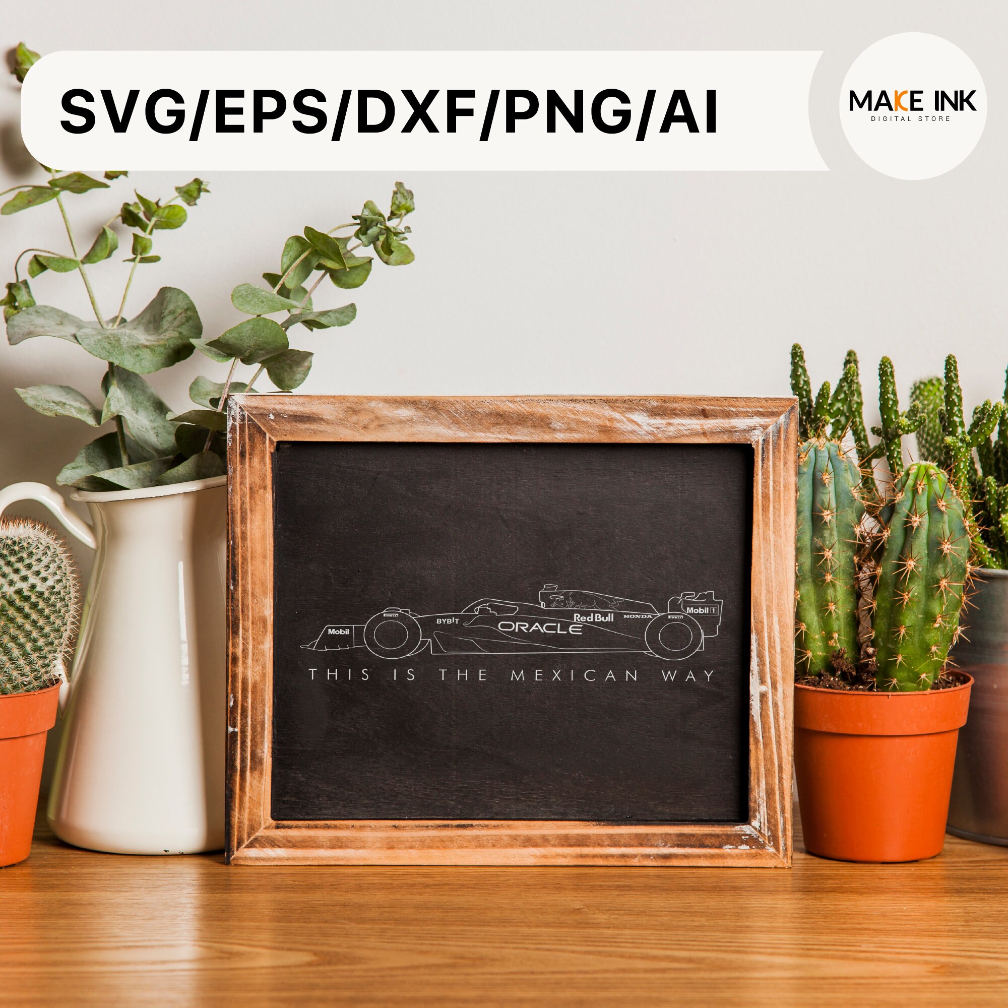 Checo perez auto SVG EPS Ai DXF, silueta coche fórmula 1, red bull ...