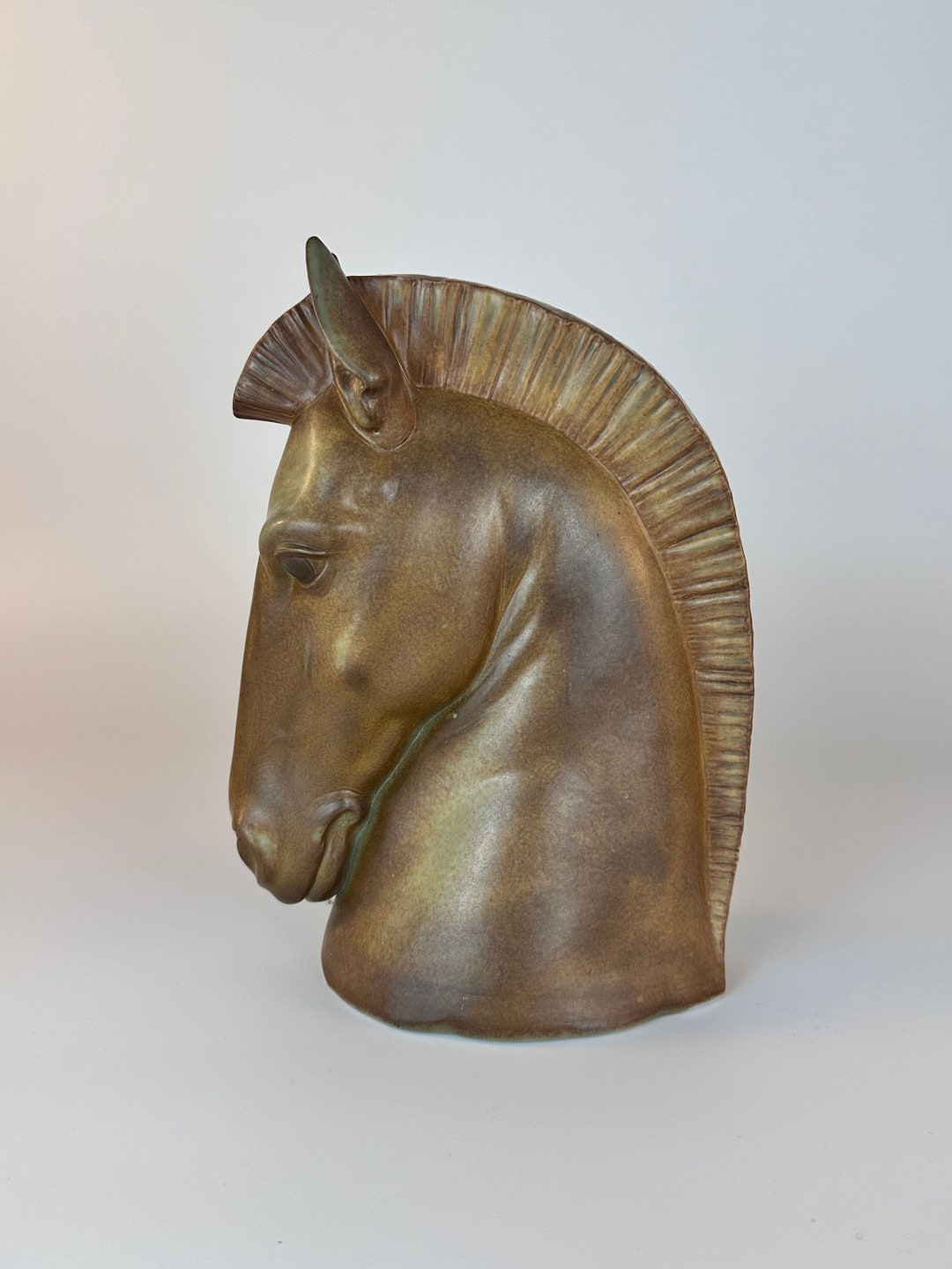 Lladro Stamped Porcelain Horse Head Figurine, Salvador Furió, 24.5 Cm ...