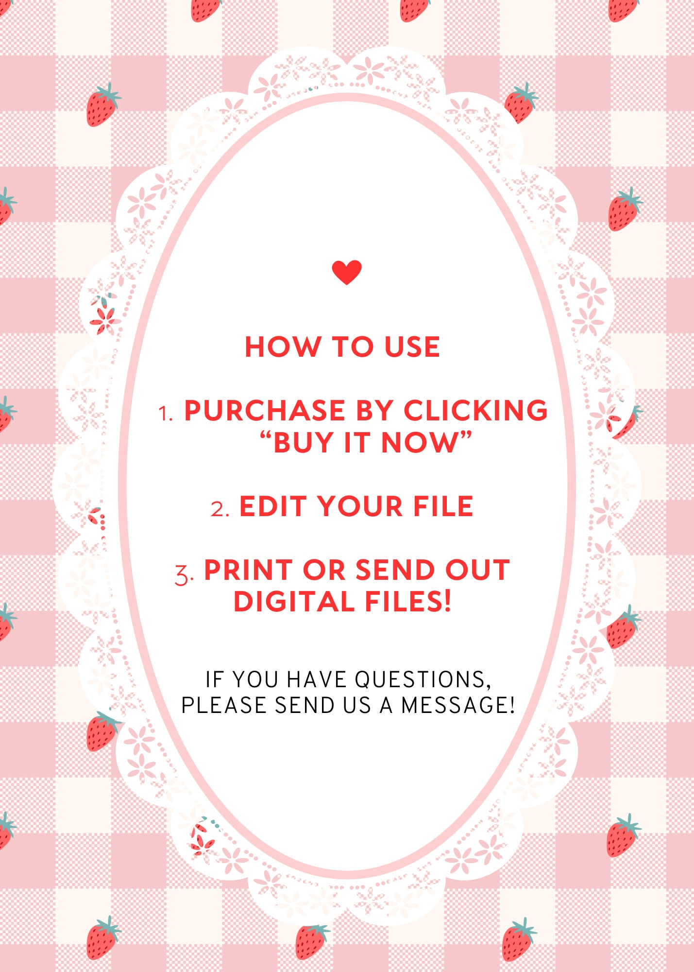 Strawberry Themed Party Food Labels - Etsy