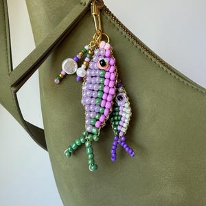 Customizable Beaded Fish Keychain - Etsy