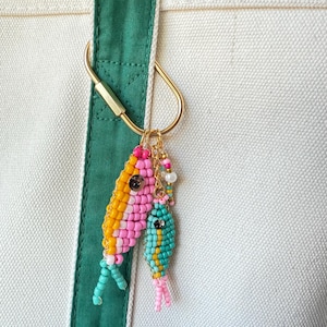 Customizable Beaded Fish Keychain - Etsy