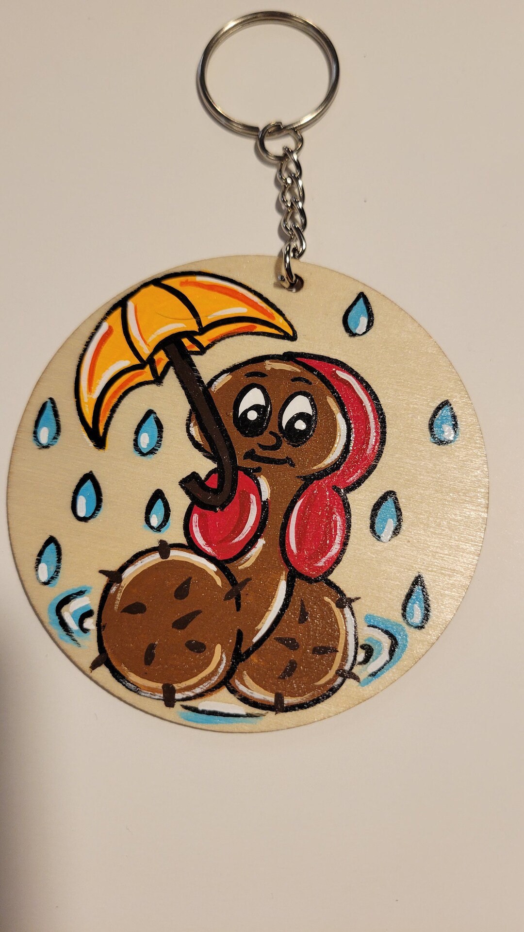 Spring Hand Painted Themed Keychain - Etsy