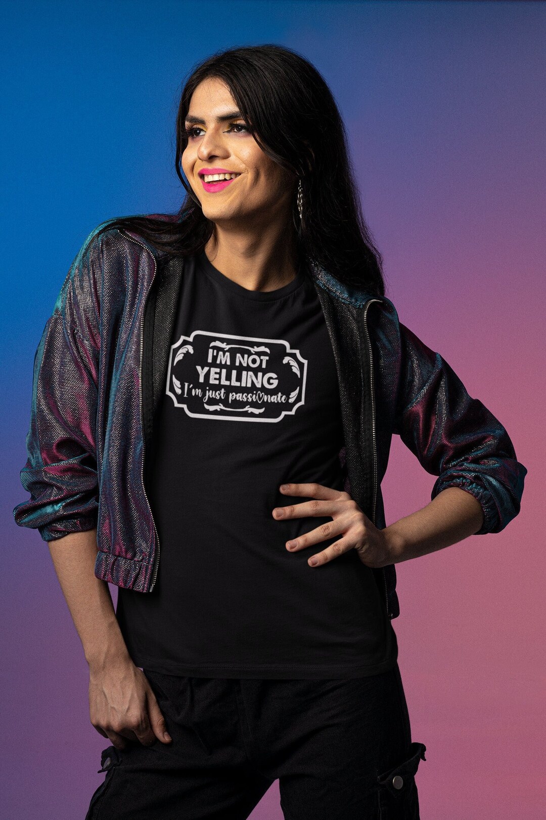 Boss Lady I'M Not Yelling I'M Just Passionate Day Wear or Funny Gift ...