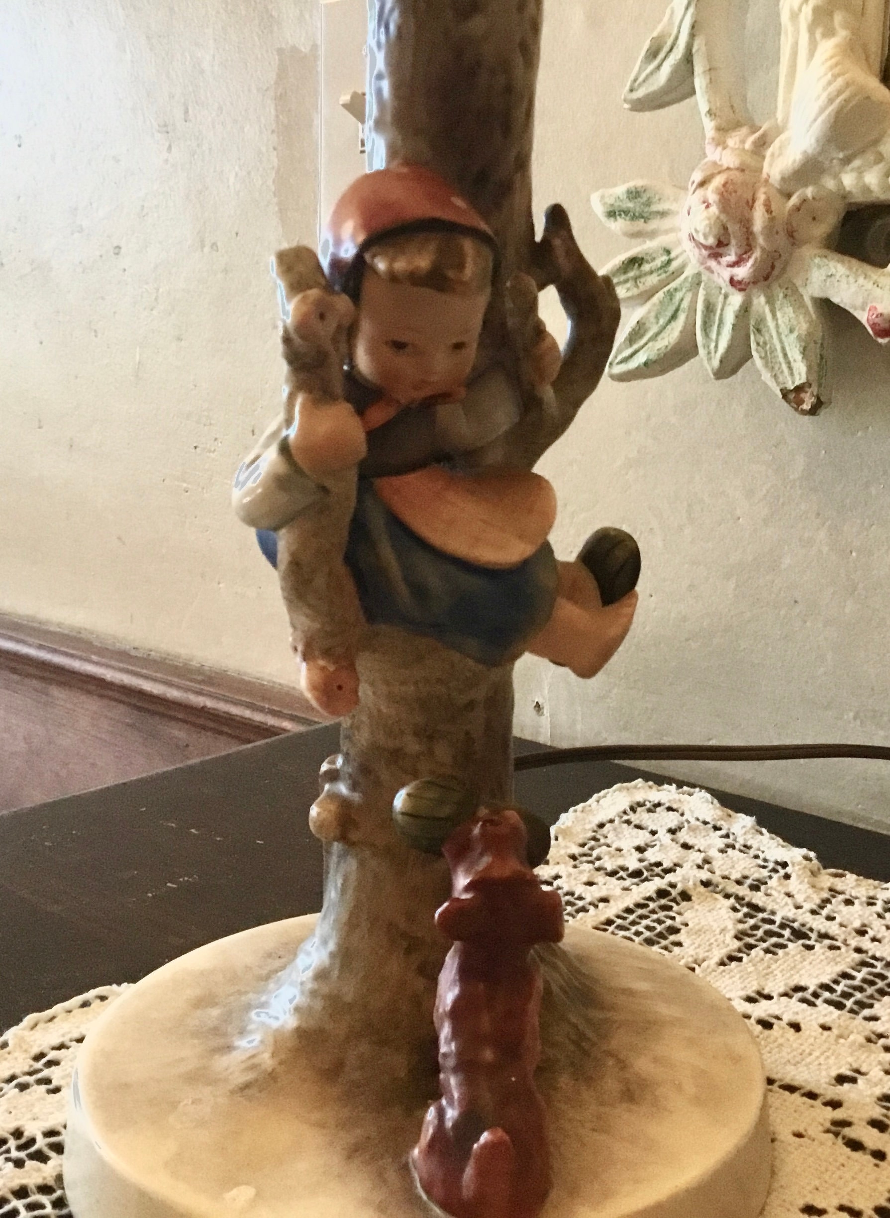 Rare Pair Signed Apple Tree Boy & Girl Lamps - Etsy