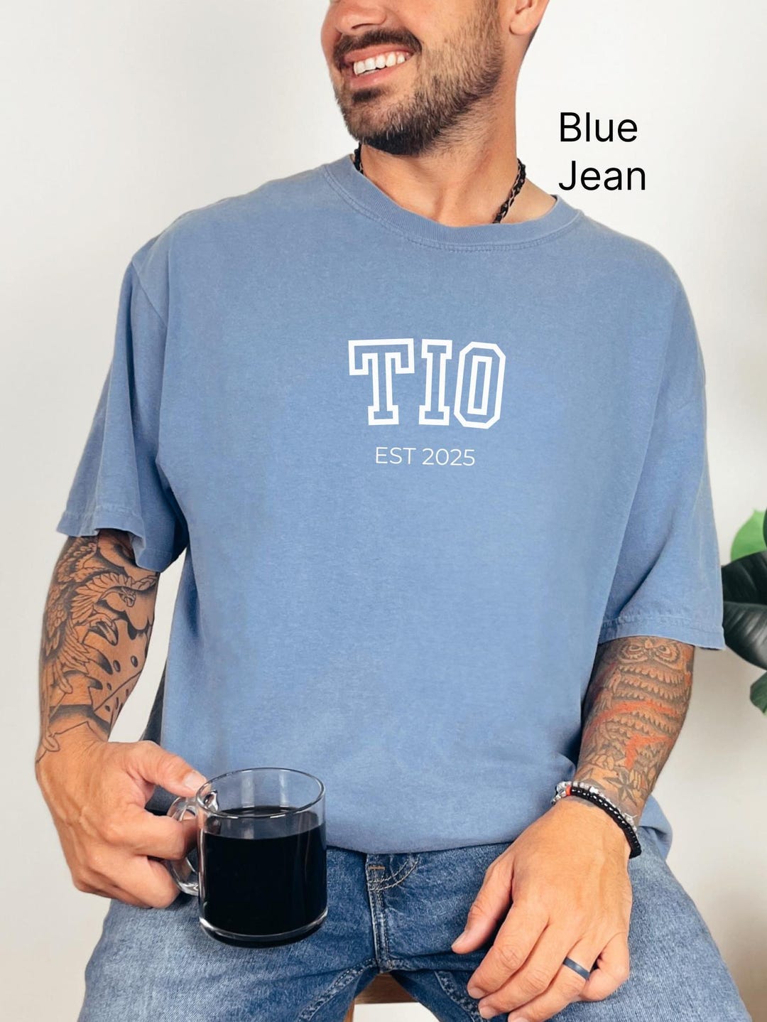 Comfort Colors Custom Tio Shirt Personalized Tio Tshirt Gift for Tio ...