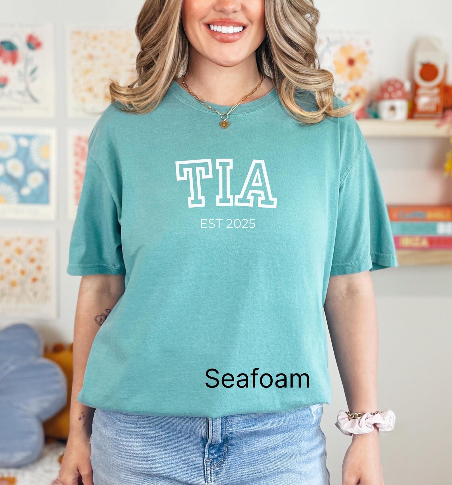 Comfort Colors Custom Tia Shirt Personalized Tia Tshirt Gift for Tia ...