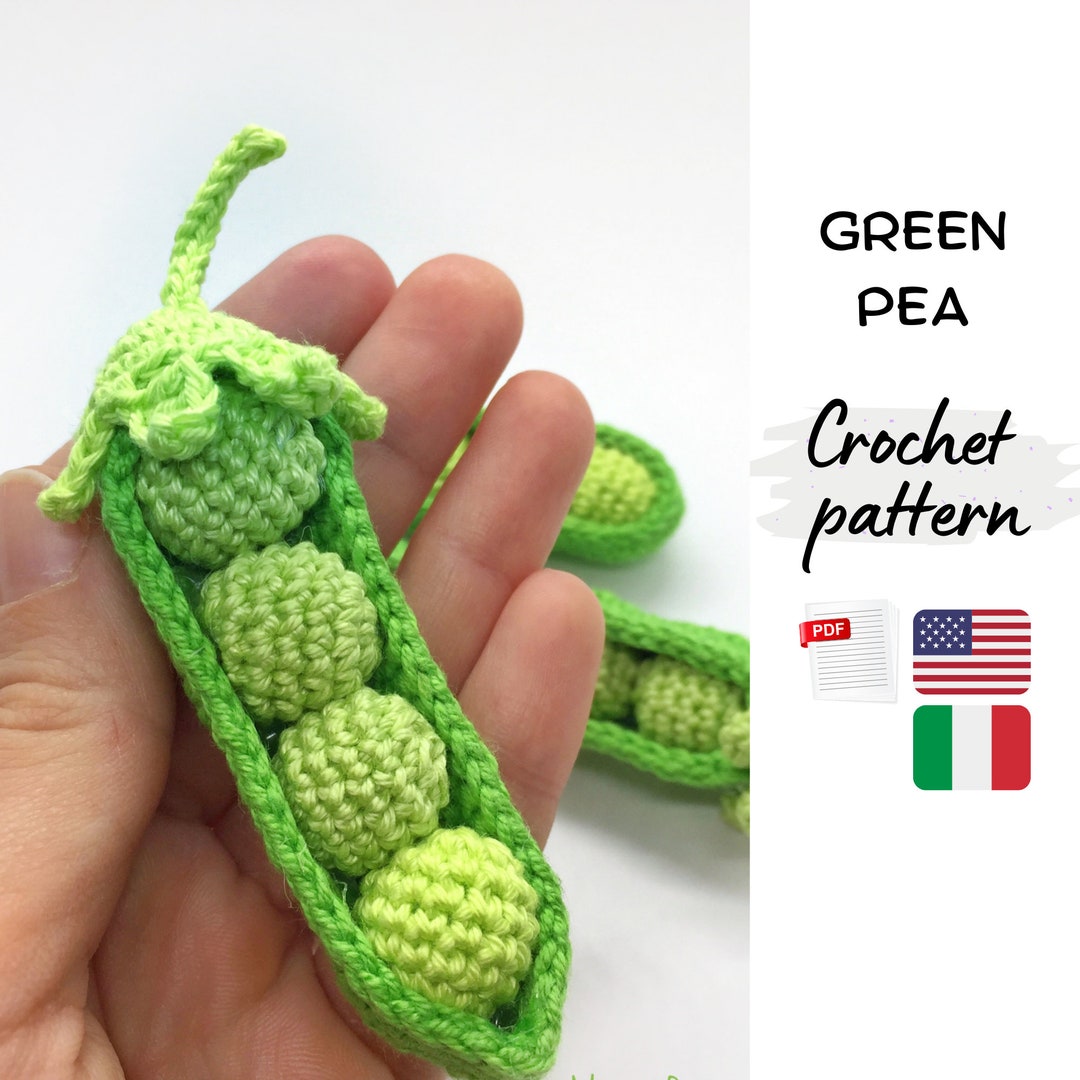 Crochet Pattern Green Pea. Crochet Vegetables Pattern - Etsy