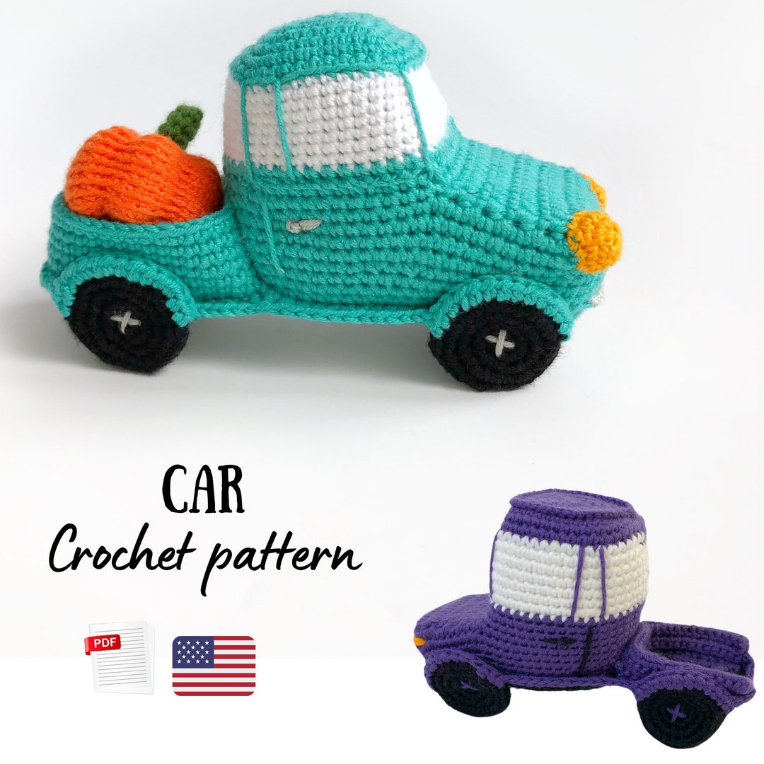 Car Crochet Pattern. Crochet Toys Pattern. Amigurumi Toys Pattern - Etsy