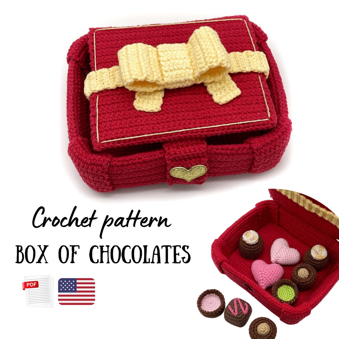 Chocolate Candy Box Crochet Pattern. Amigurumi Food Pattern. Food ...