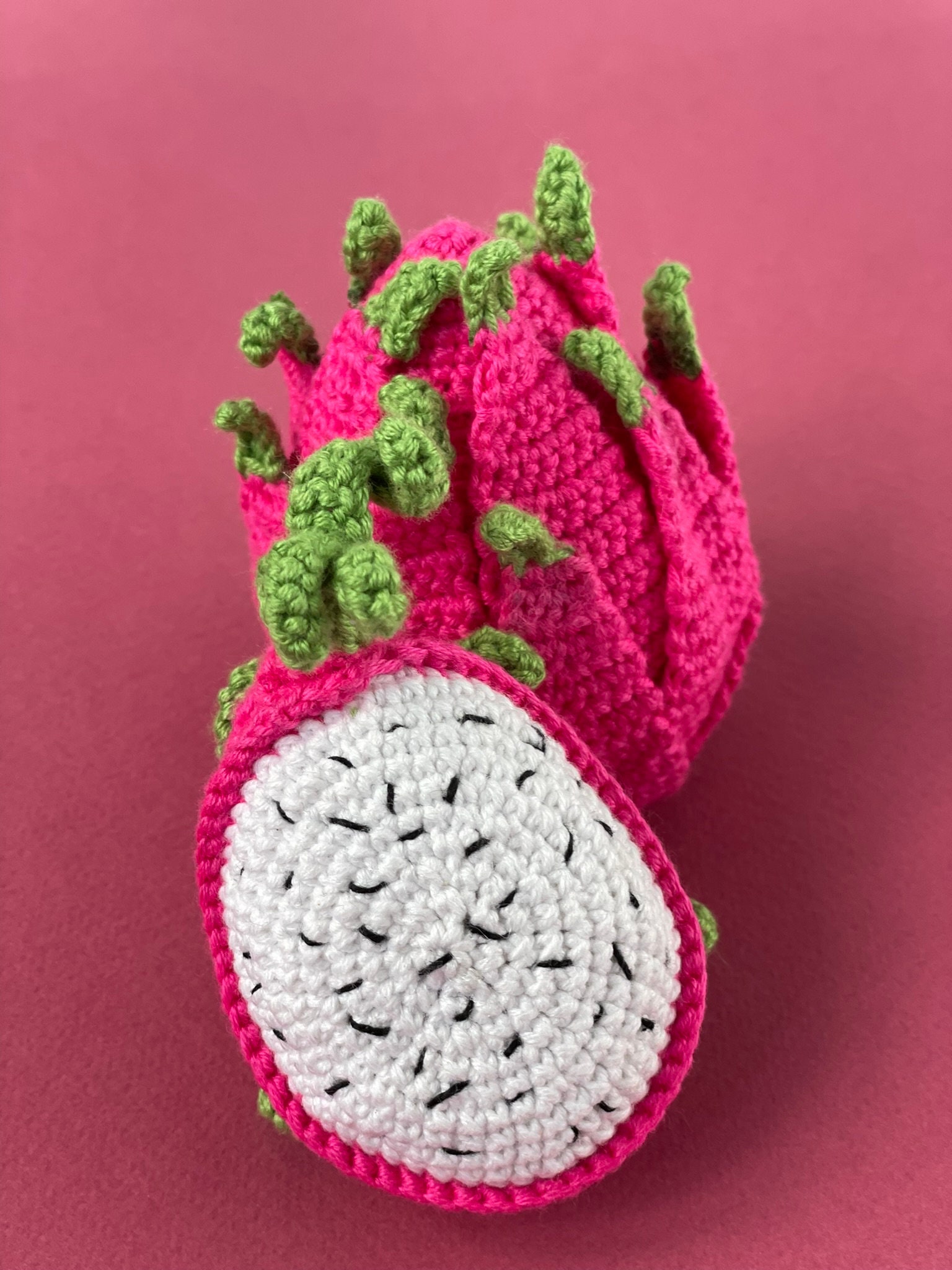 DRAGON FRUIT Crochet Pattern. Fruits Crochet Pattern - Etsy