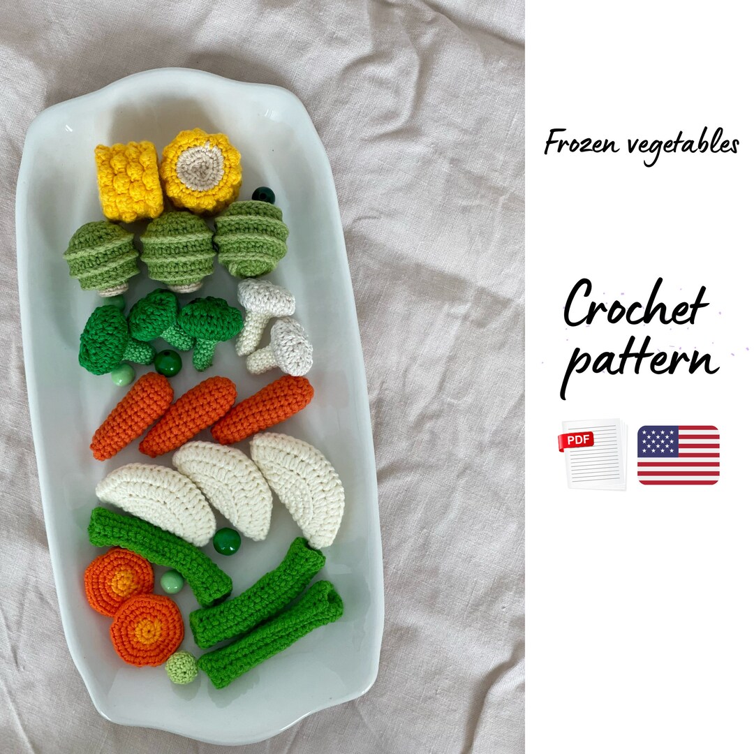 Frozen Vegetables Crochet Pattern. Vegetables Crochet Pattern ...