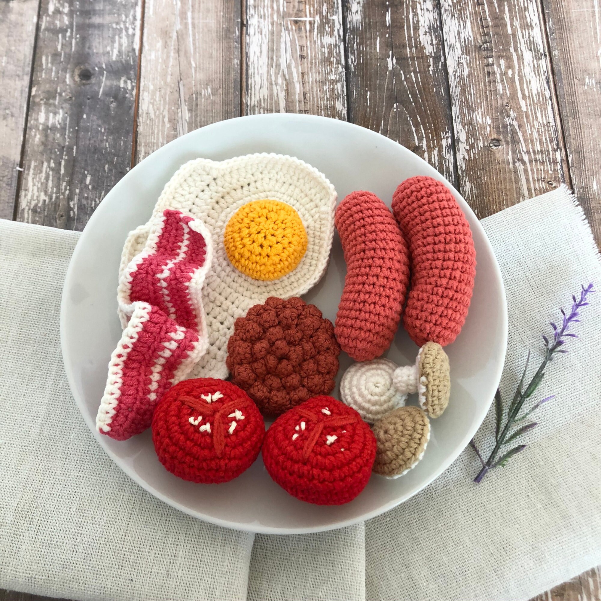 Crochet Pattern Breakfast. Amigurumi Food Toys - Etsy
