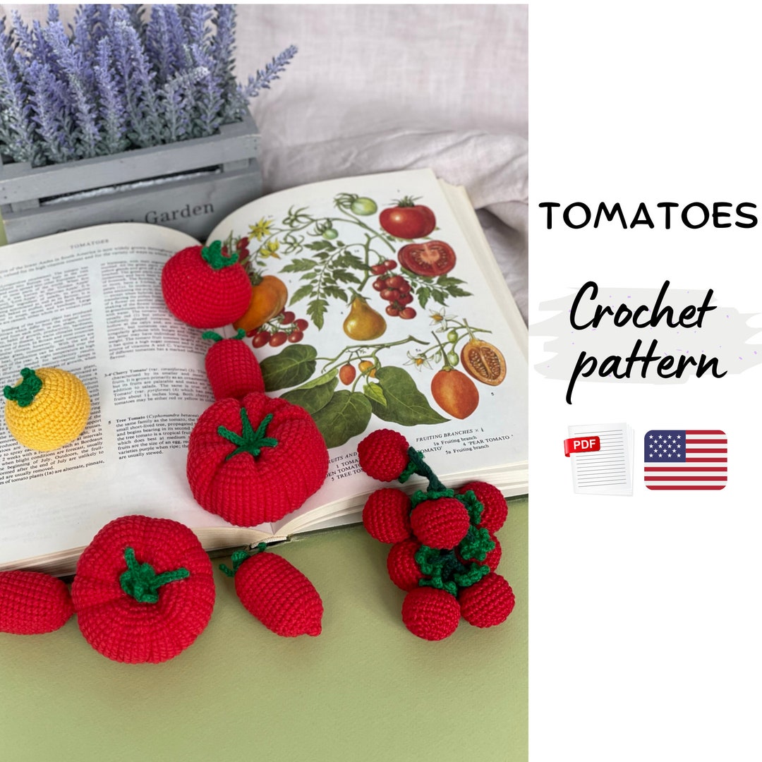 Tomatoes Crochet Pattern. Vegetables Crochet Pattern - Etsy