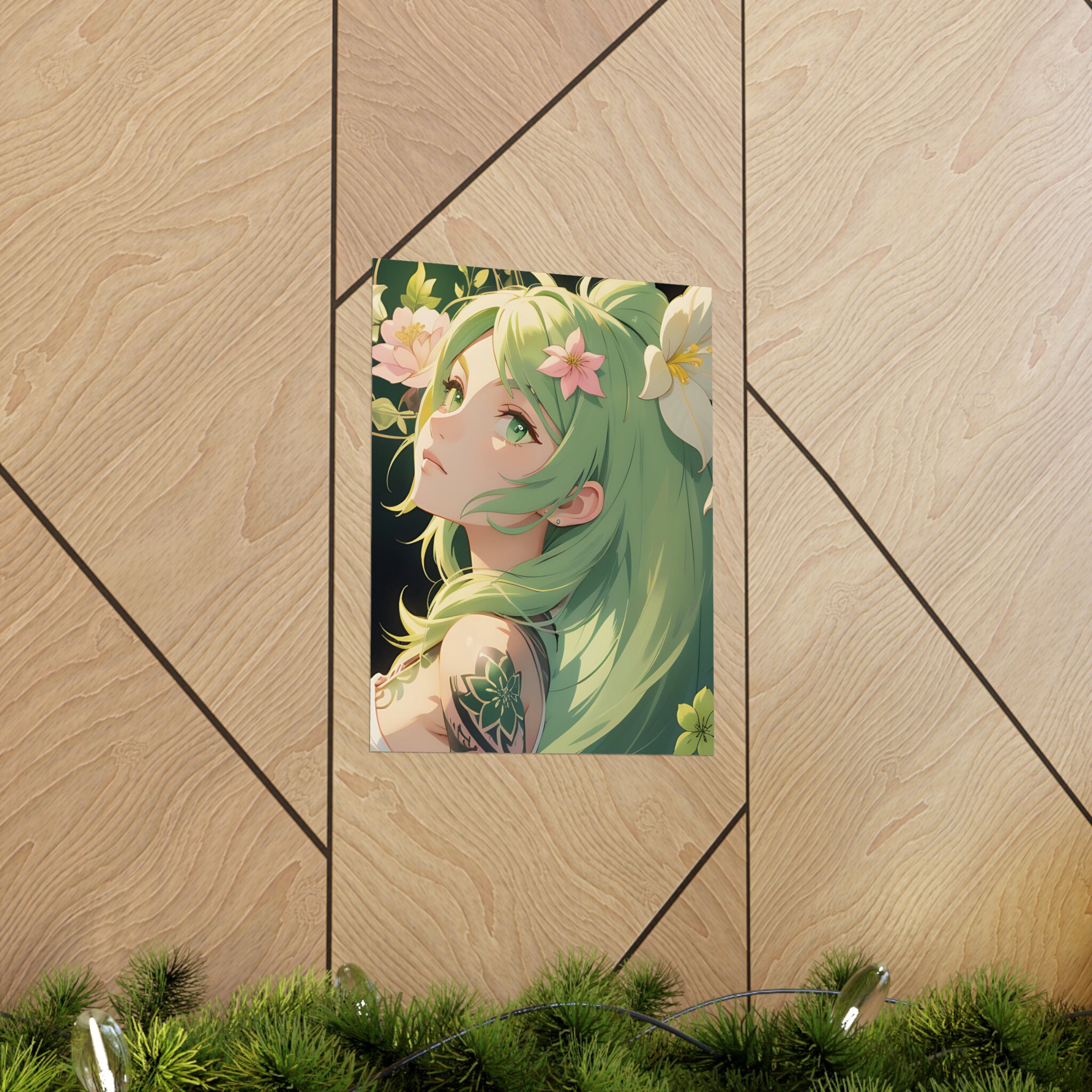 Pretty Anime Girl, Cute Girl, Poster, Cool Poster, Pretty Poster, Matte ...