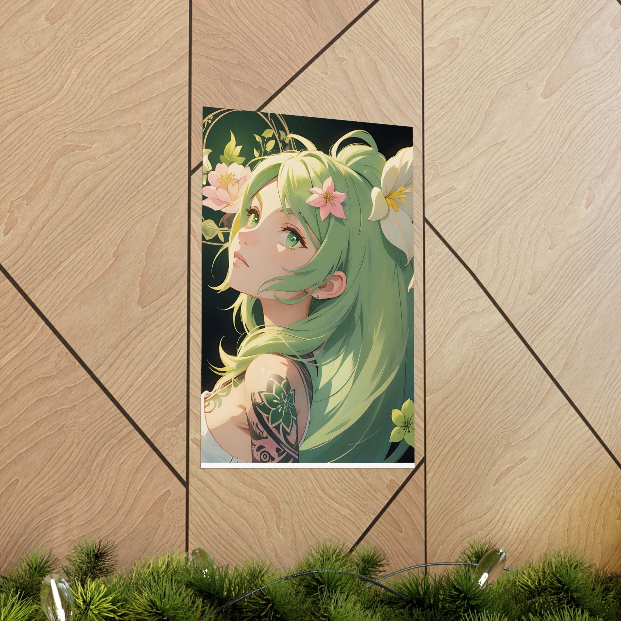 Pretty Anime Girl, Cute Girl, Poster, Cool Poster, Pretty Poster, Matte ...