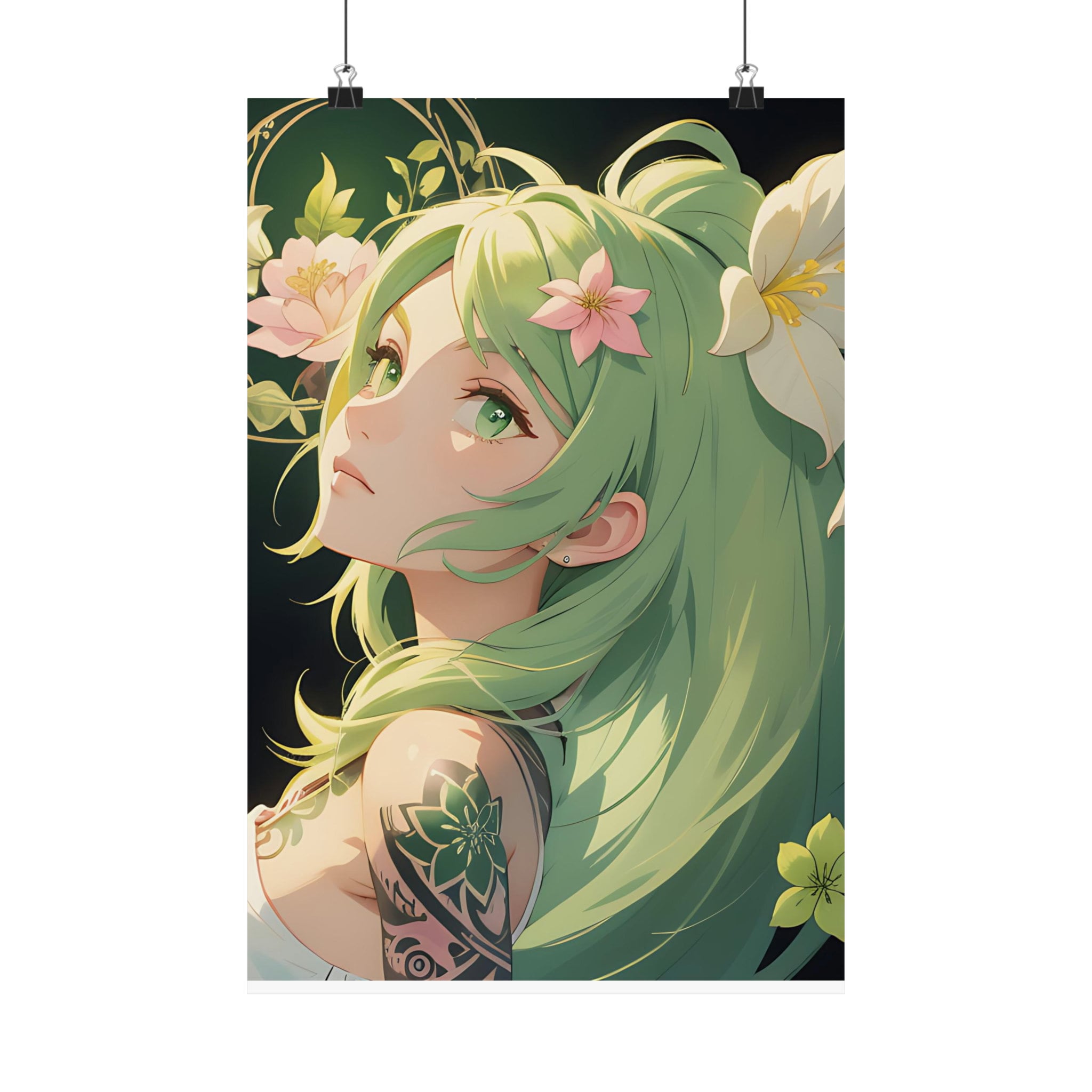 Pretty Anime Girl, Cute Girl, Poster, Cool Poster, Pretty Poster, Matte ...