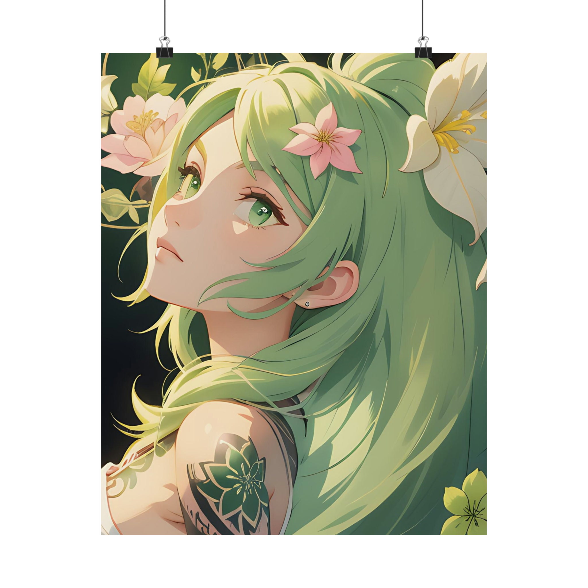 Pretty Anime Girl, Cute Girl, Poster, Cool Poster, Pretty Poster, Matte ...