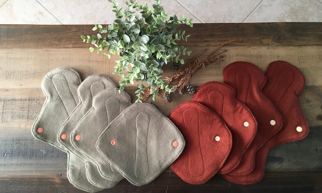 Organic Bamboo Fleece Panty Liners, Very Soft Reusable Pads ...