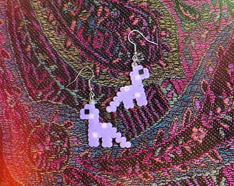 Lightning Bolt Mini Perler Melt Bead Earrings - Etsy