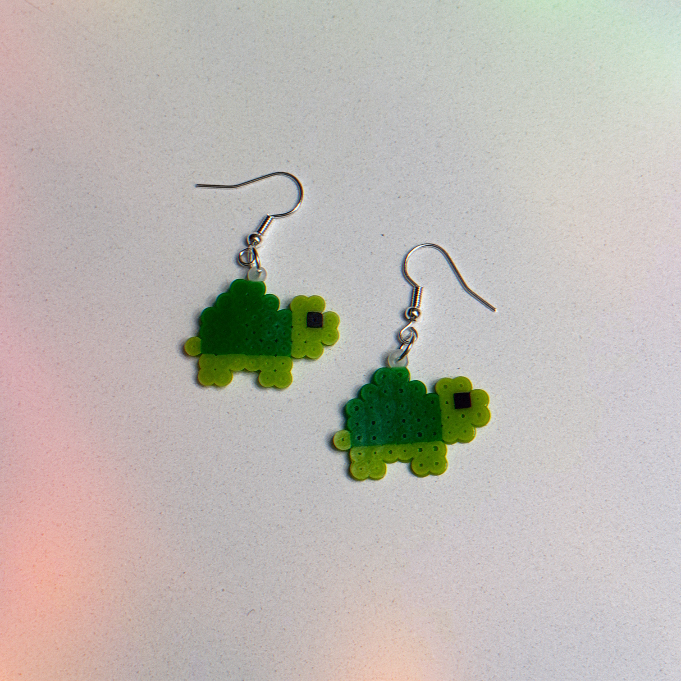 Turtle Mini Perler Melt Bead Earrings - Etsy