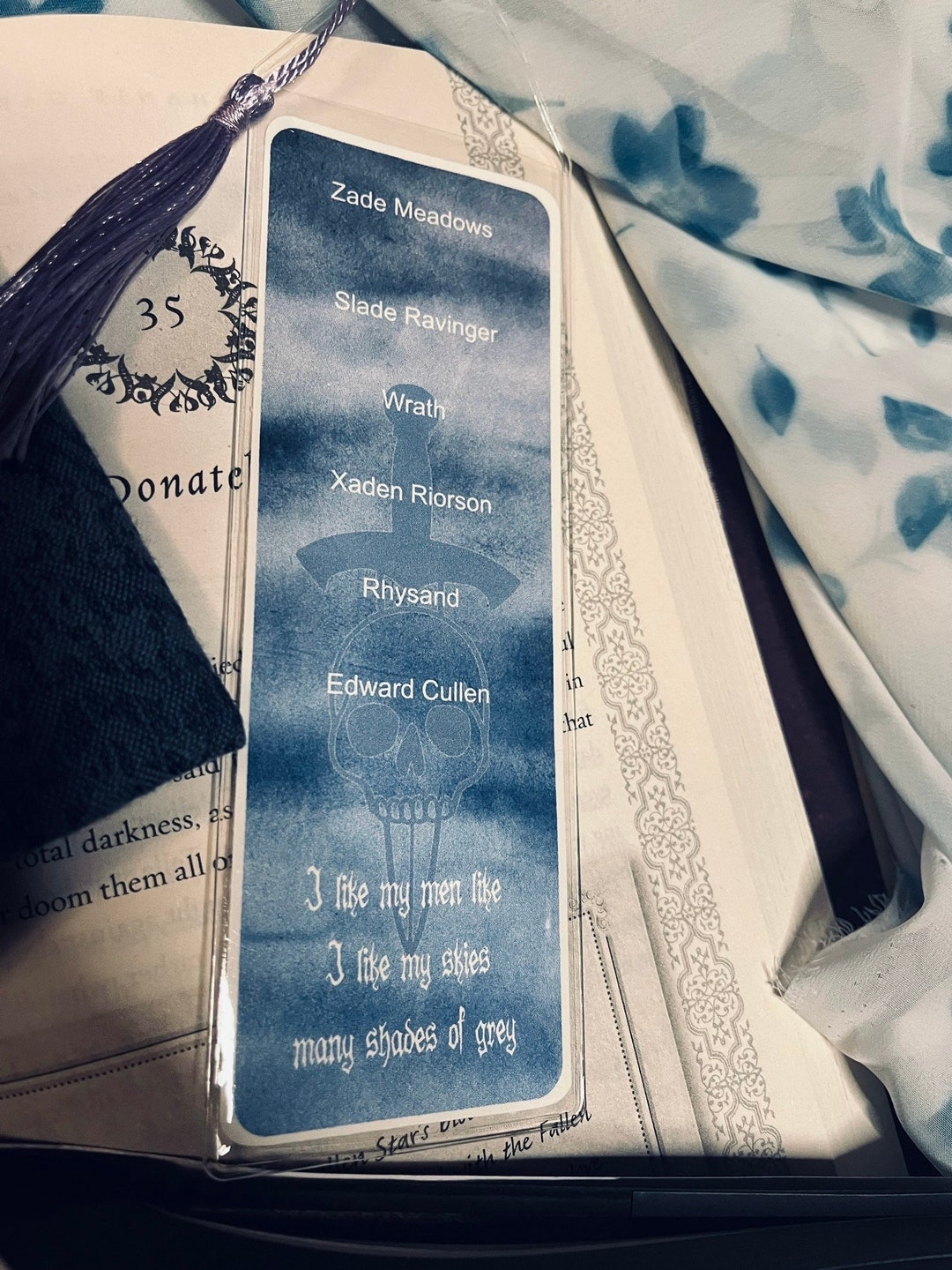 CUSTOMISABLE Morally Grey Male and Female Bookmarks - Etsy UK