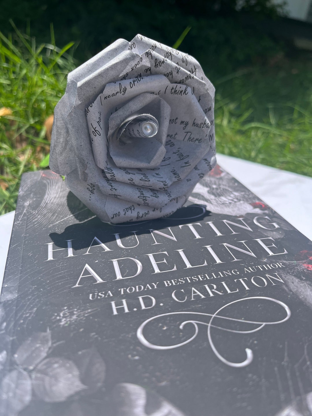 Haunting Adeline Book Page Rose- the Letters - Etsy