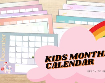 Pink Unicorn 2024 Calendar - Etsy