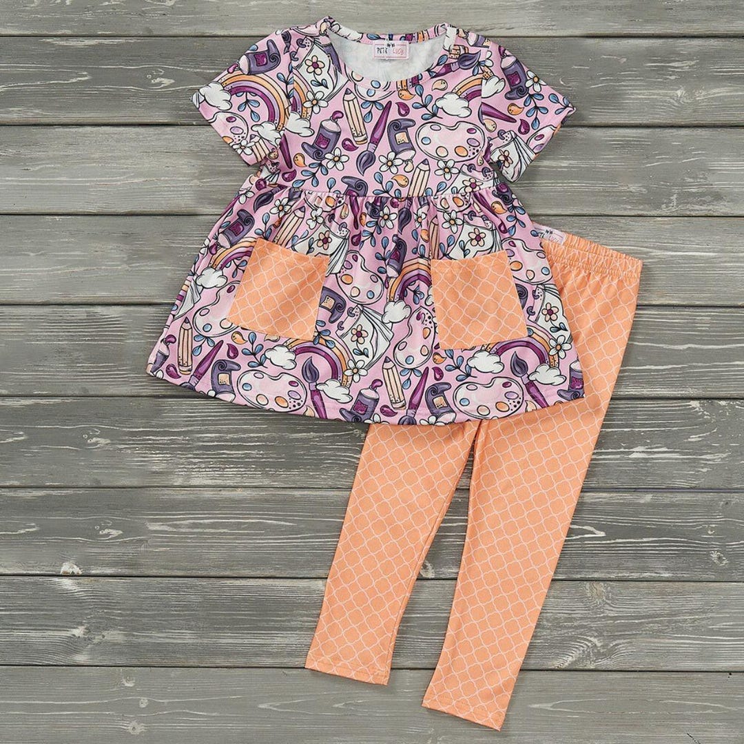 Pete Lucy A Work of Art 2 Piece Girls Outfit - Etsy