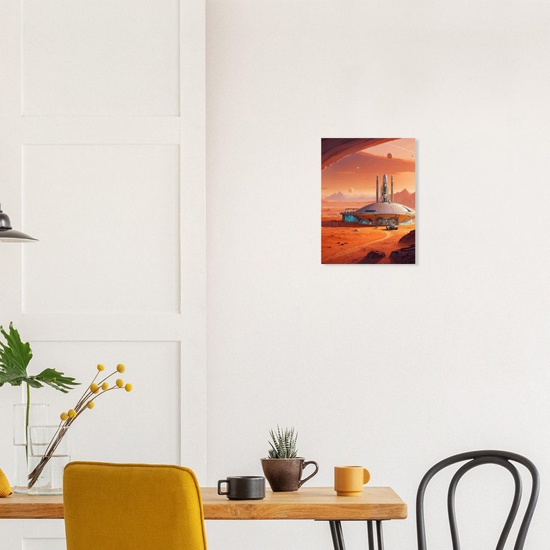 Mars Launch Base Poster - Etsy