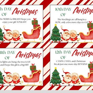 12 Days of Christmas Gift Tags - Etsy