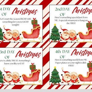 12 Days of Christmas Gift Tags - Etsy