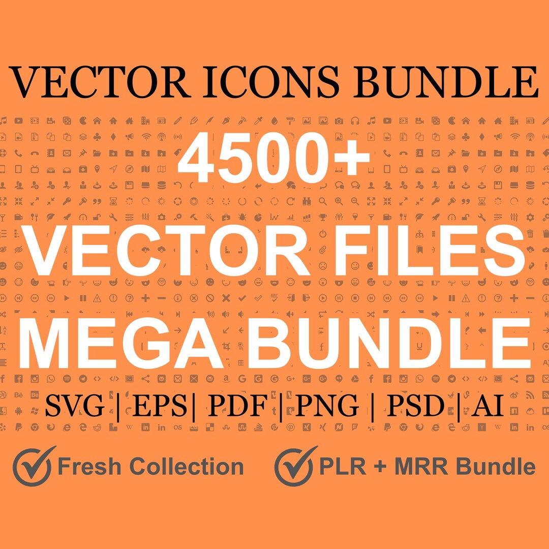 Vector Icon Pack (4600+ Files) - Etsy